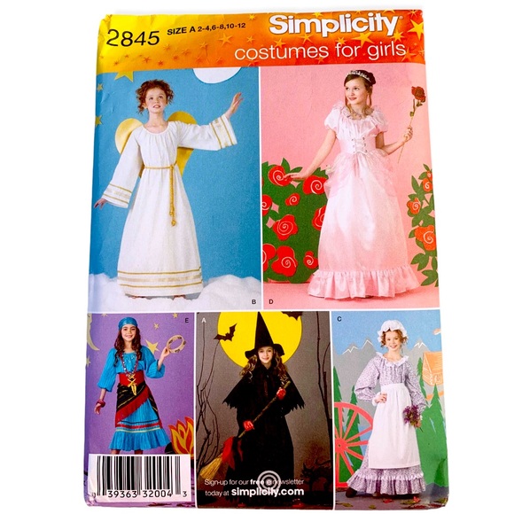 Simplicity | Toys | Simplicity Costume Pattern Angel Princess Witch Etc ...